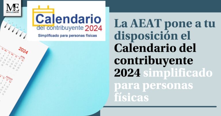 Calendario del Contribuyente 2024 de la AEAT ya disponible