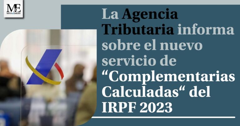 servicio AEAT de "Complementarias Calculadas" del IRPF 2023